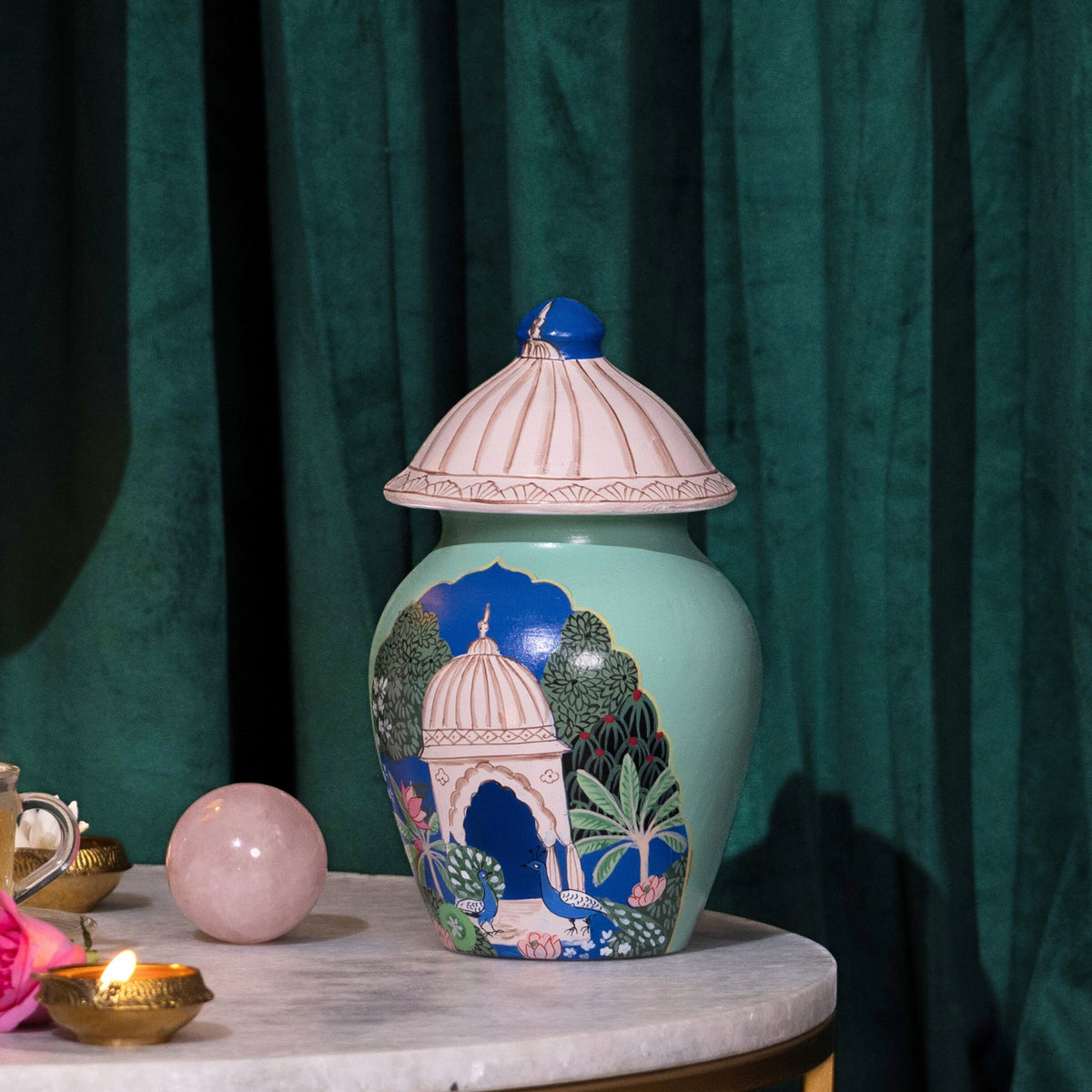 Gulzar - Handpainted Flower pot – ARTSTORY
